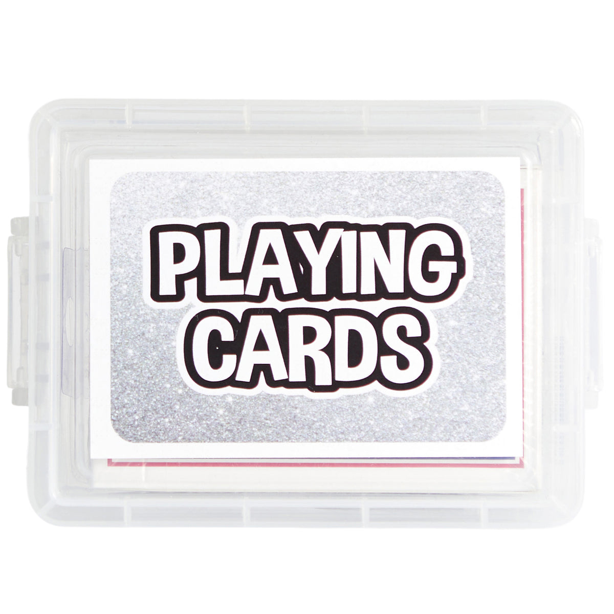 Silver Glitter Playing Cards | Denny's
