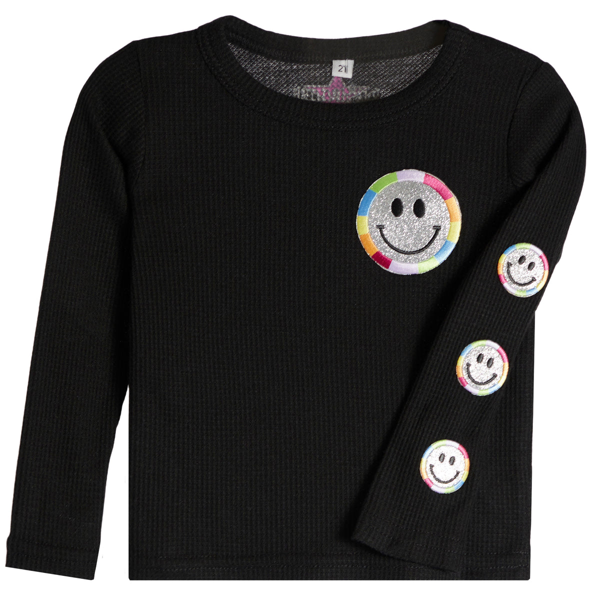 Rainbow Smiley Patch Thermal | Denny's