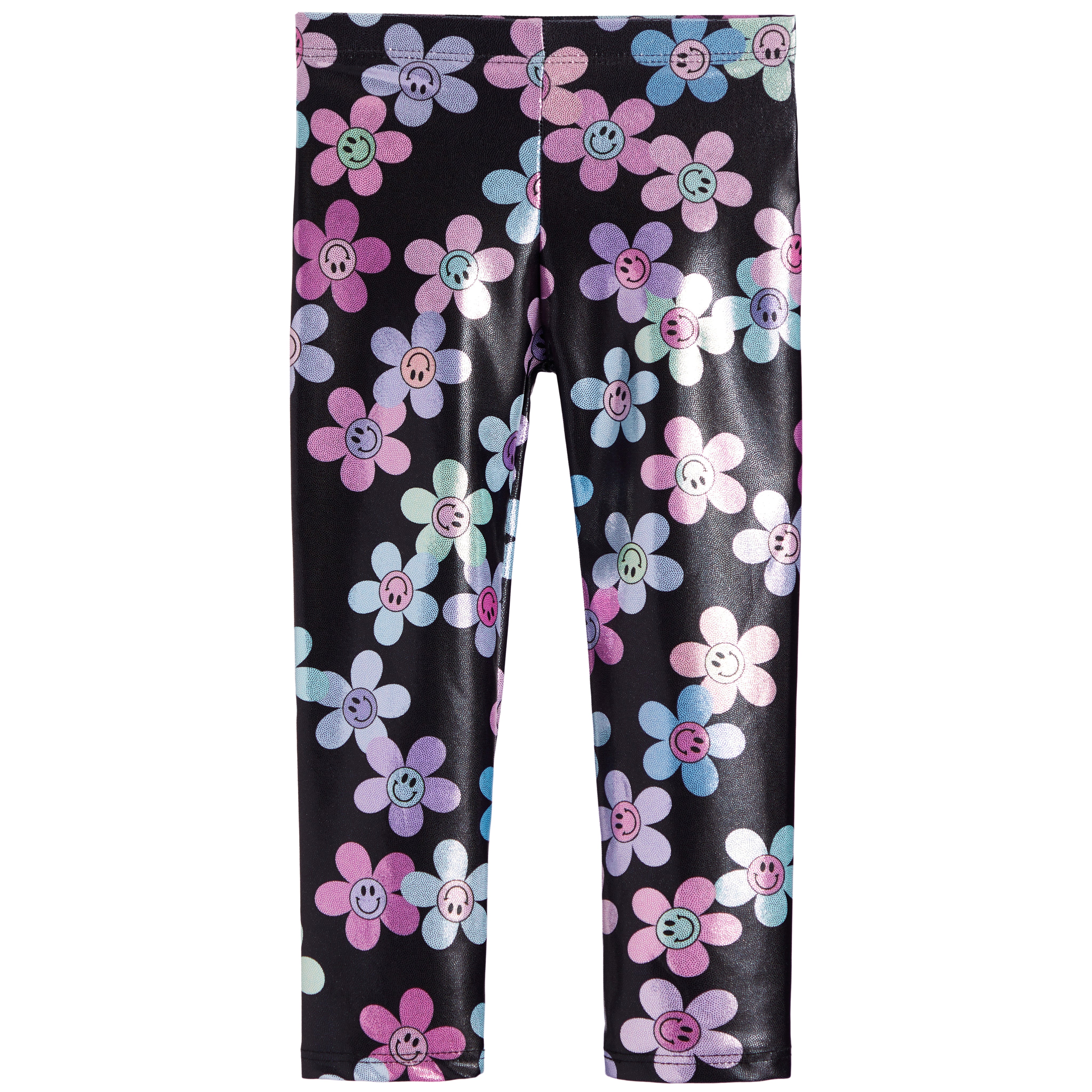Smiley Daisies Sparkle Leggings – Denny's X Lester's