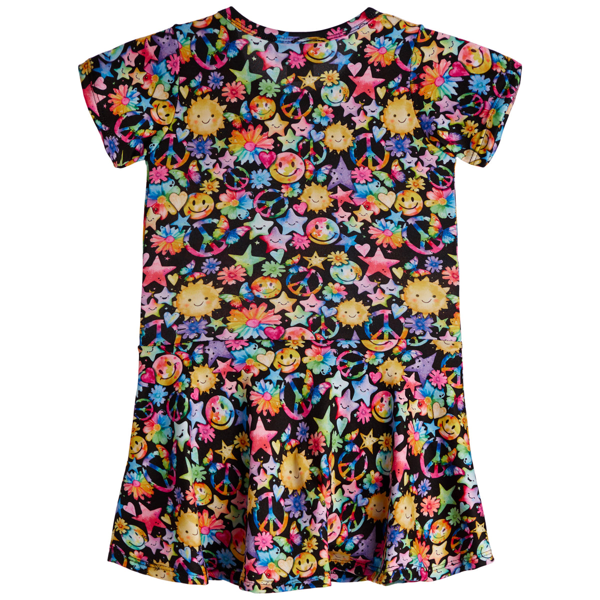 Multi Peace Smiley Dress | Denny's