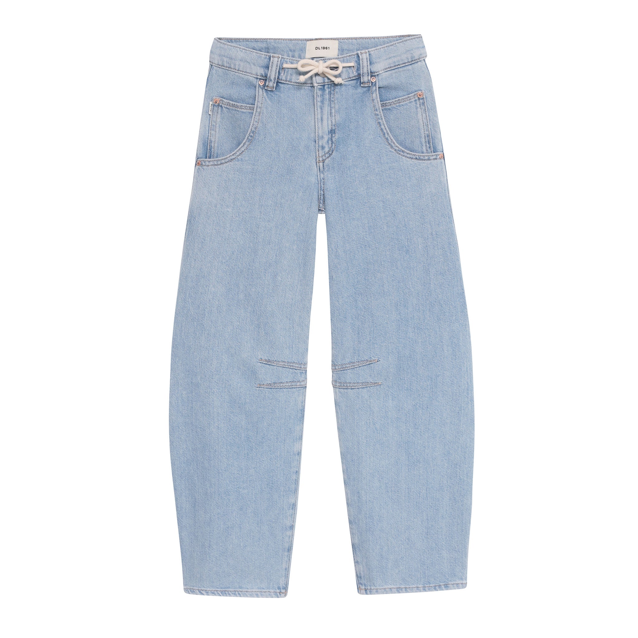 Lilia Tie Waist Barrel Jean – Denny's X Lester's