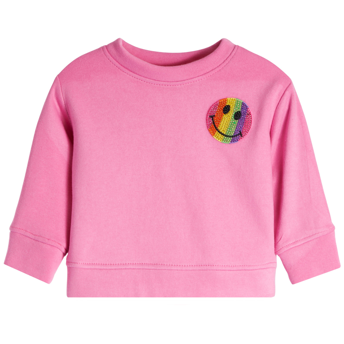 Ombre Smiley Fleece Sweatshirt | Denny's