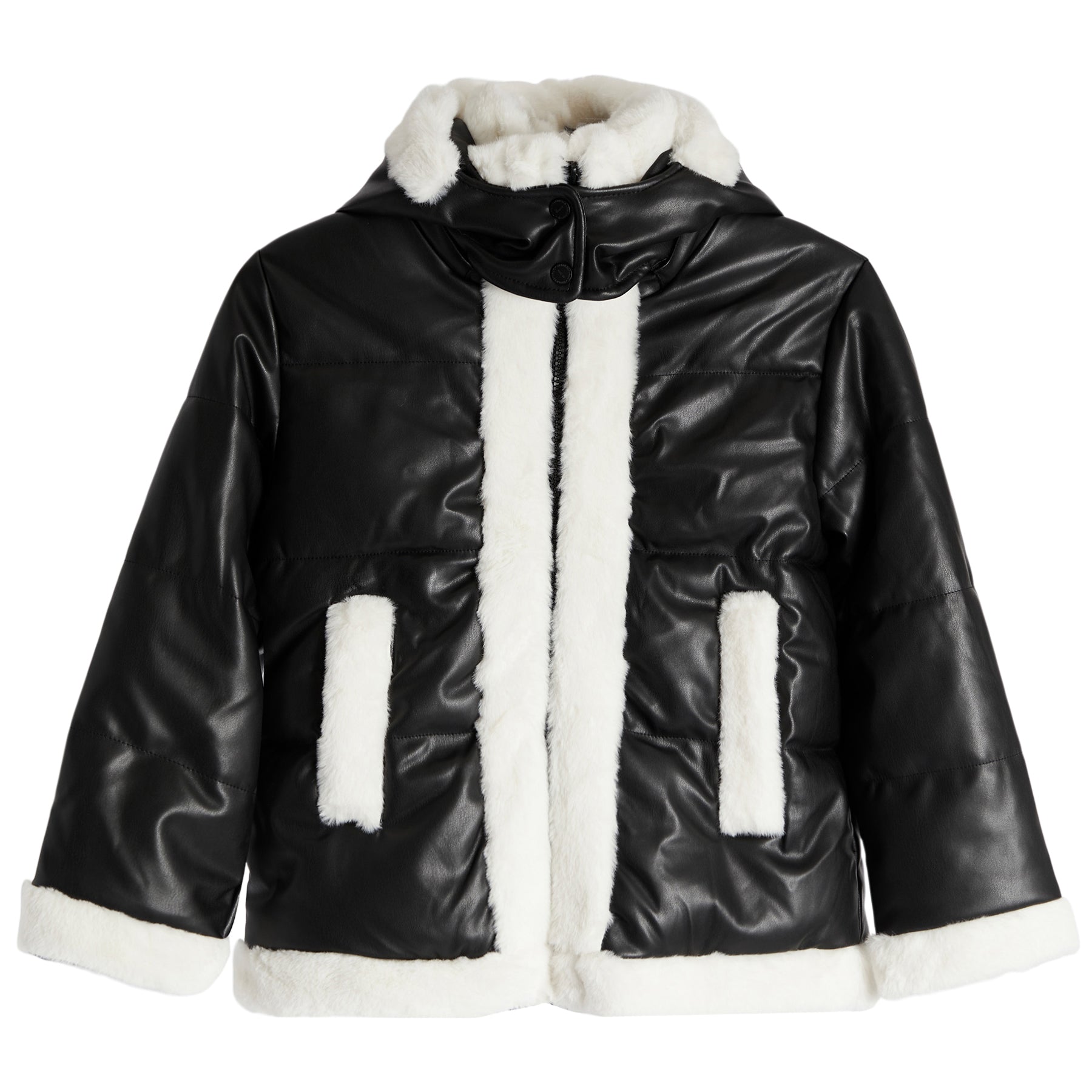 Coated Puffer With Fur Trim – Denny's X Lester's