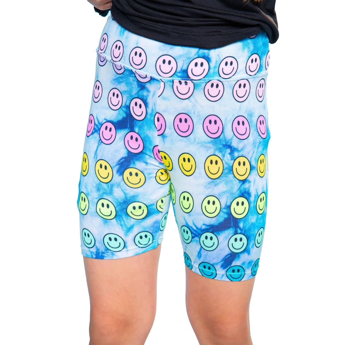 Rainbow Smiley Bike Short | Denny's