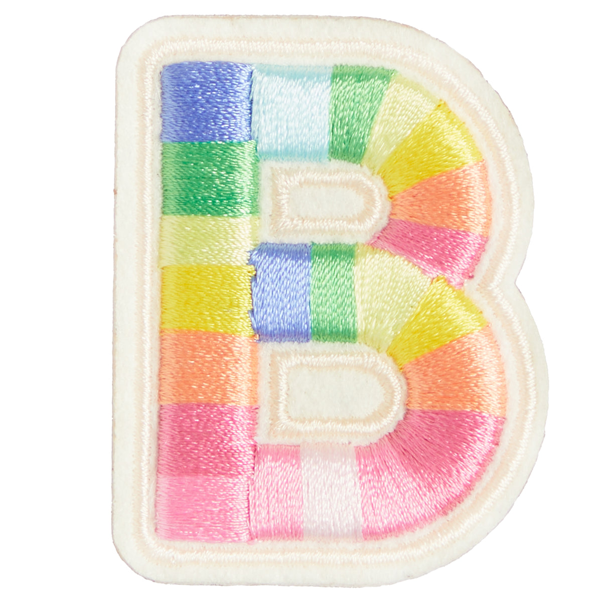 Rainbow Letter B Stick On Patch | Denny's