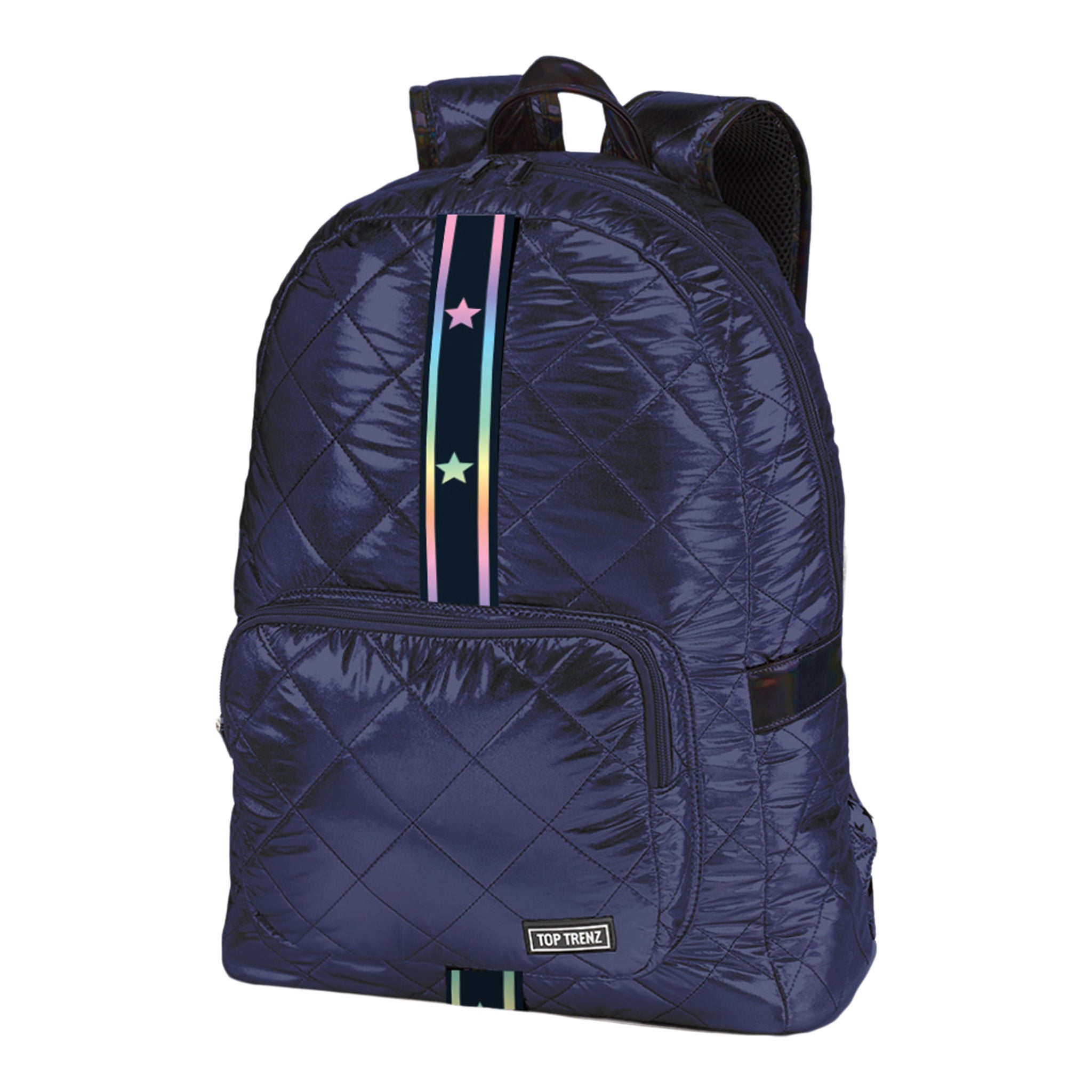 Diamond Stitch Gradient Star Puffer Backpack – Denny's X Lester's