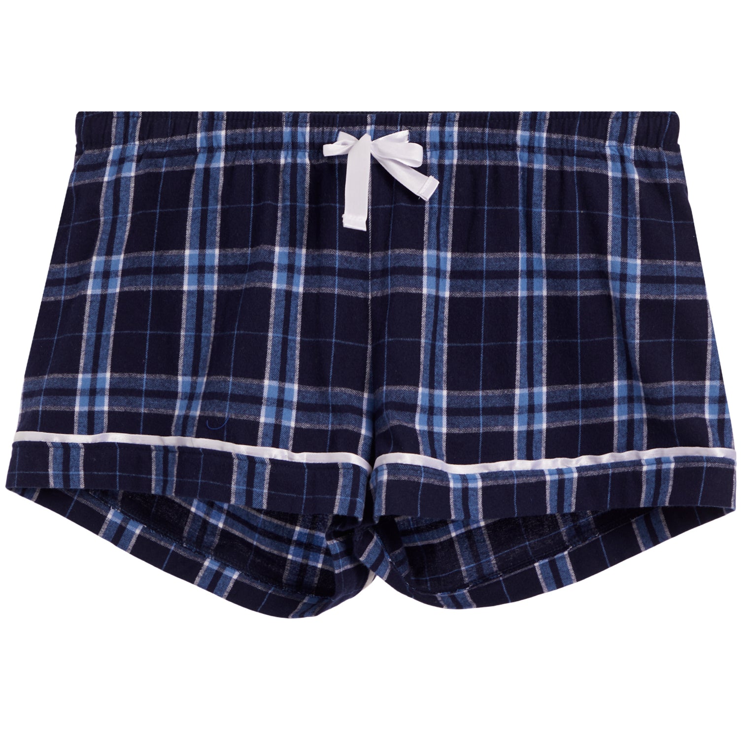 Womens Flannel Short Navy/Columbia – Denny's X Lester's