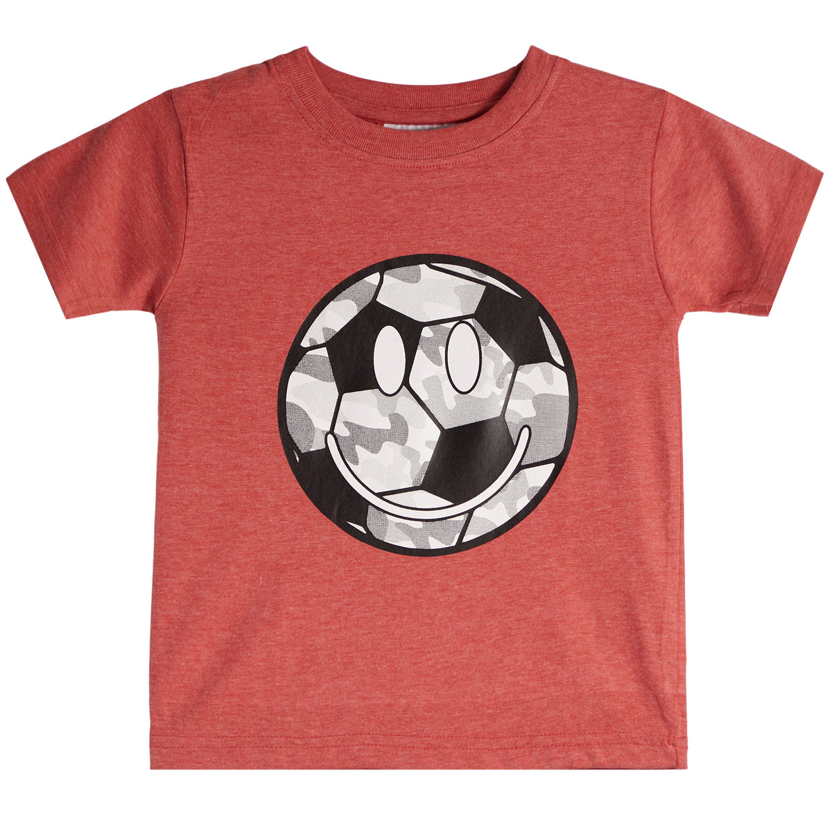Camo Soccer Smiley Tee | Denny's