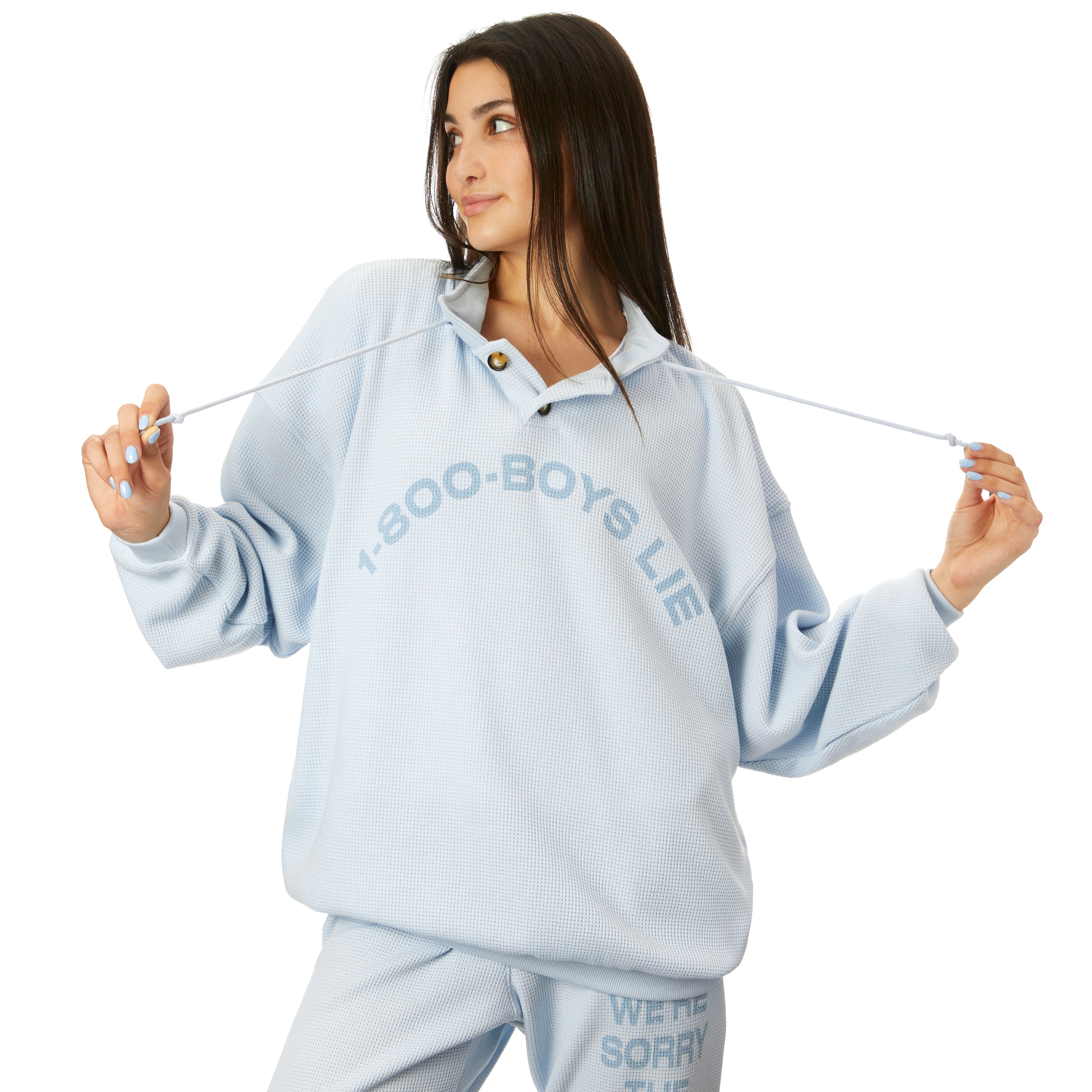Blue 1-800 Reunion Henley – Denny's X Lester's
