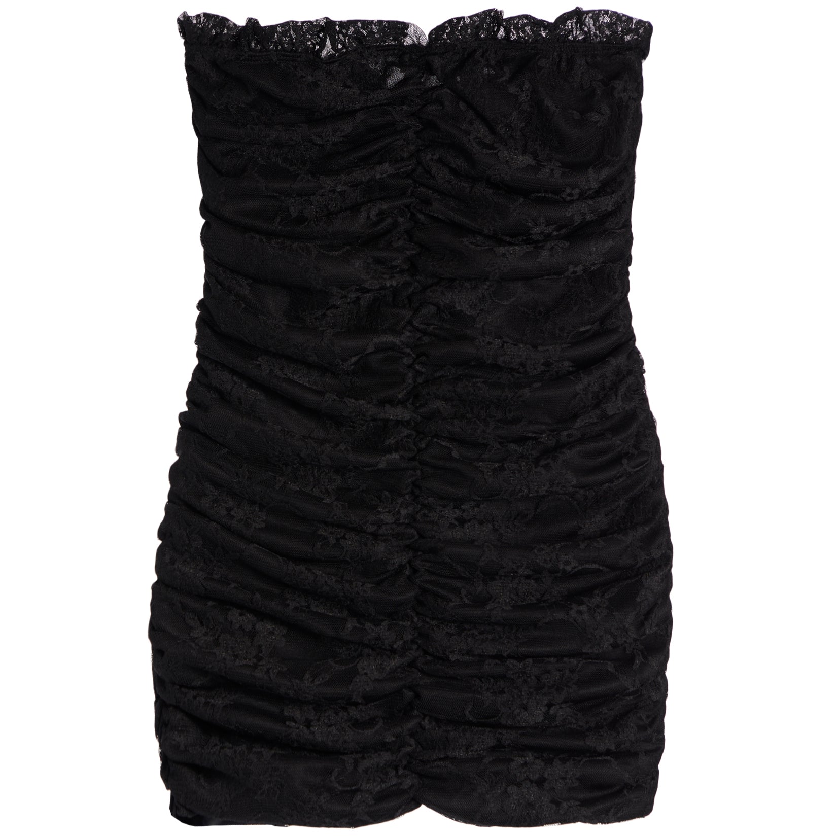 Lace Ruched Strapless Dress – Denny's X Lester's
