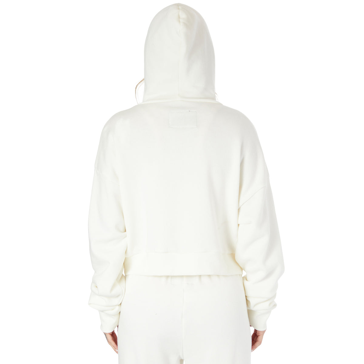 Dylan Solid Crop Zip Hoodie | Denny's