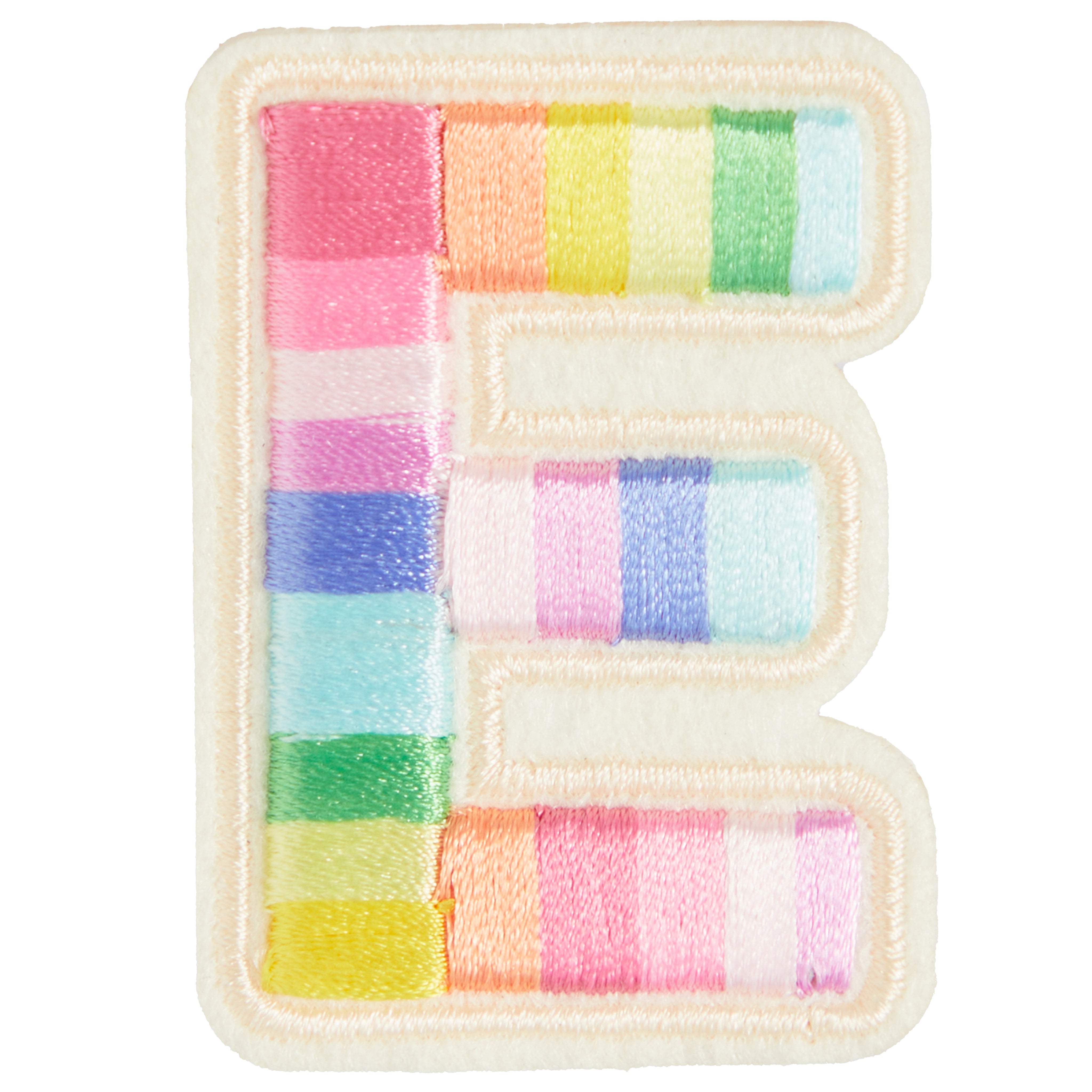 Rainbow Letter E Stick On Patch – Denny's X Lester's