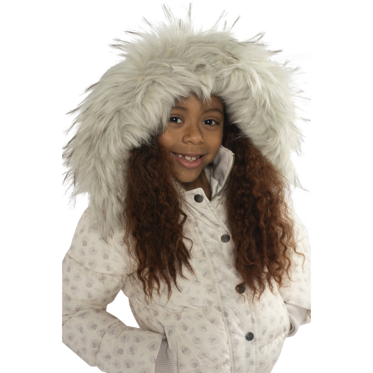 Kyla Leopard Puffer Coat | Denny's