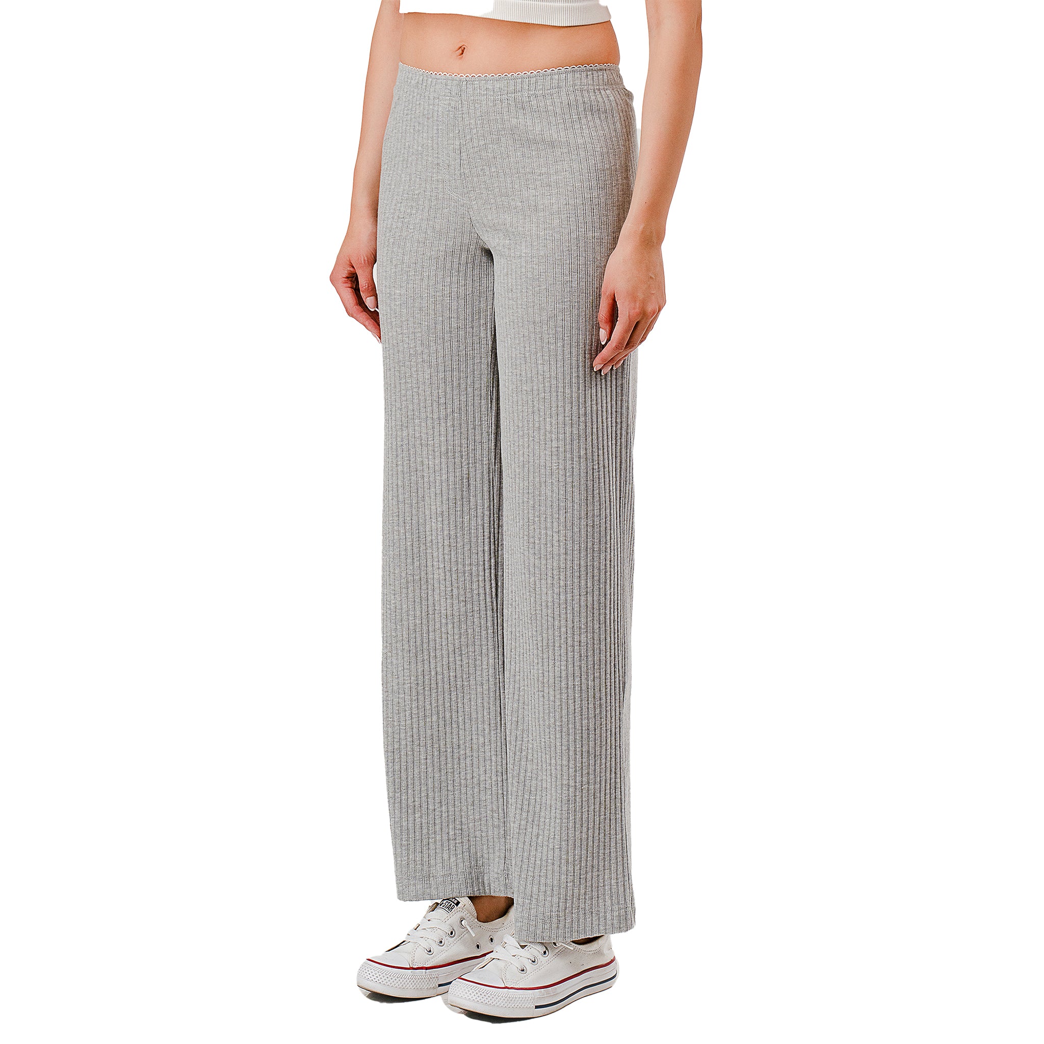 Lace Trim Pointelle Lounge Pant – Denny's X Lester's