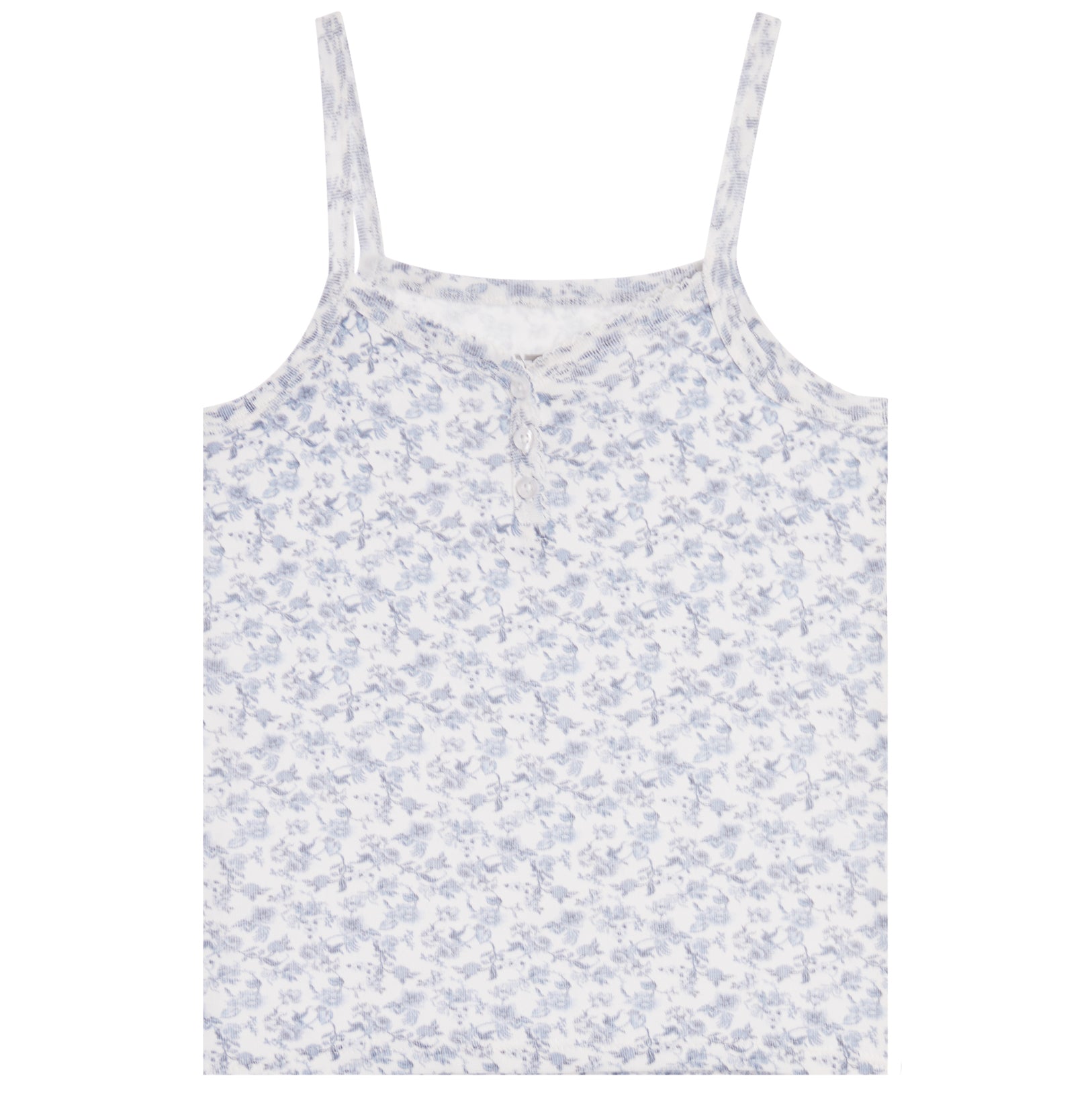 Hailey Blue Toile Henley Tank – Denny's X Lester's