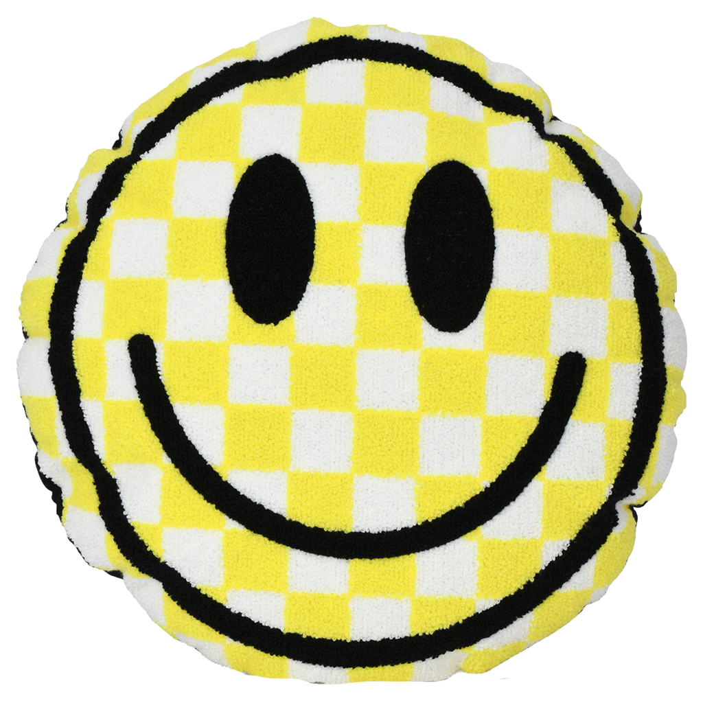 Checkerboard Smiley Pillow | Denny's