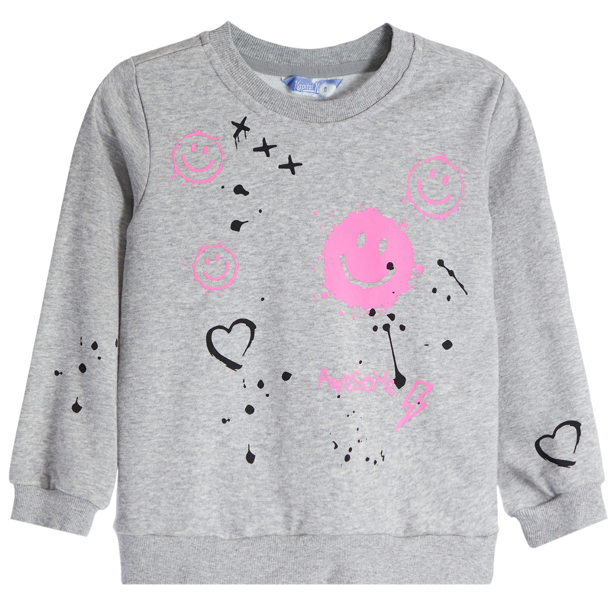 Awesome Splash Smiley Sweatshirt | Denny's