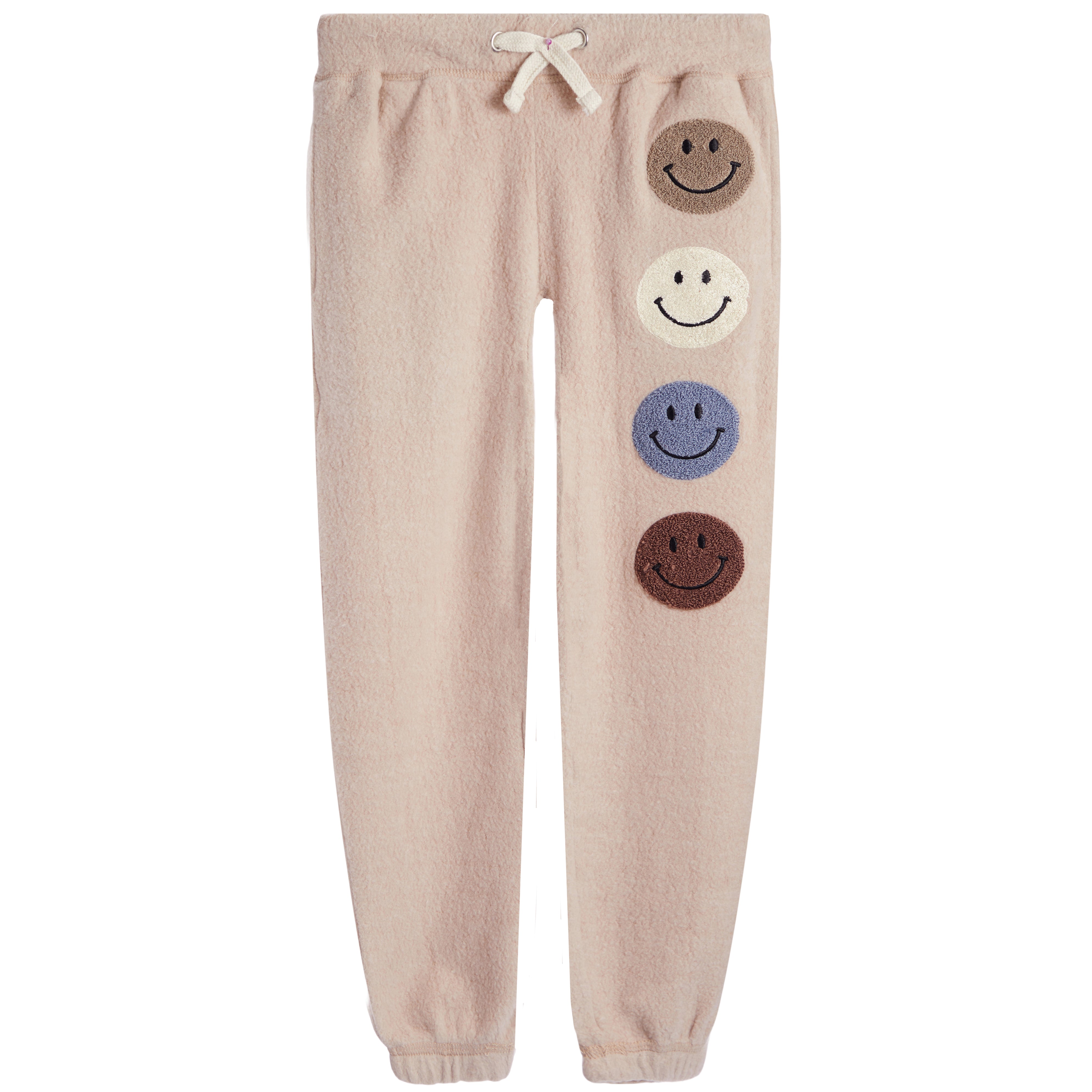 Fleece Jogger With Smiley Patches – Denny's X Lester's