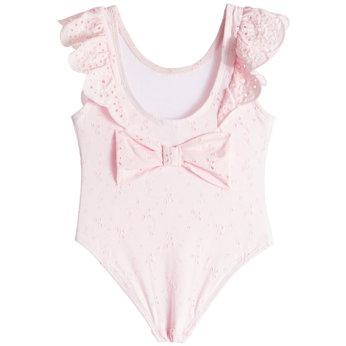1pc Eyelet Ruffle Bathing Suit | Denny's