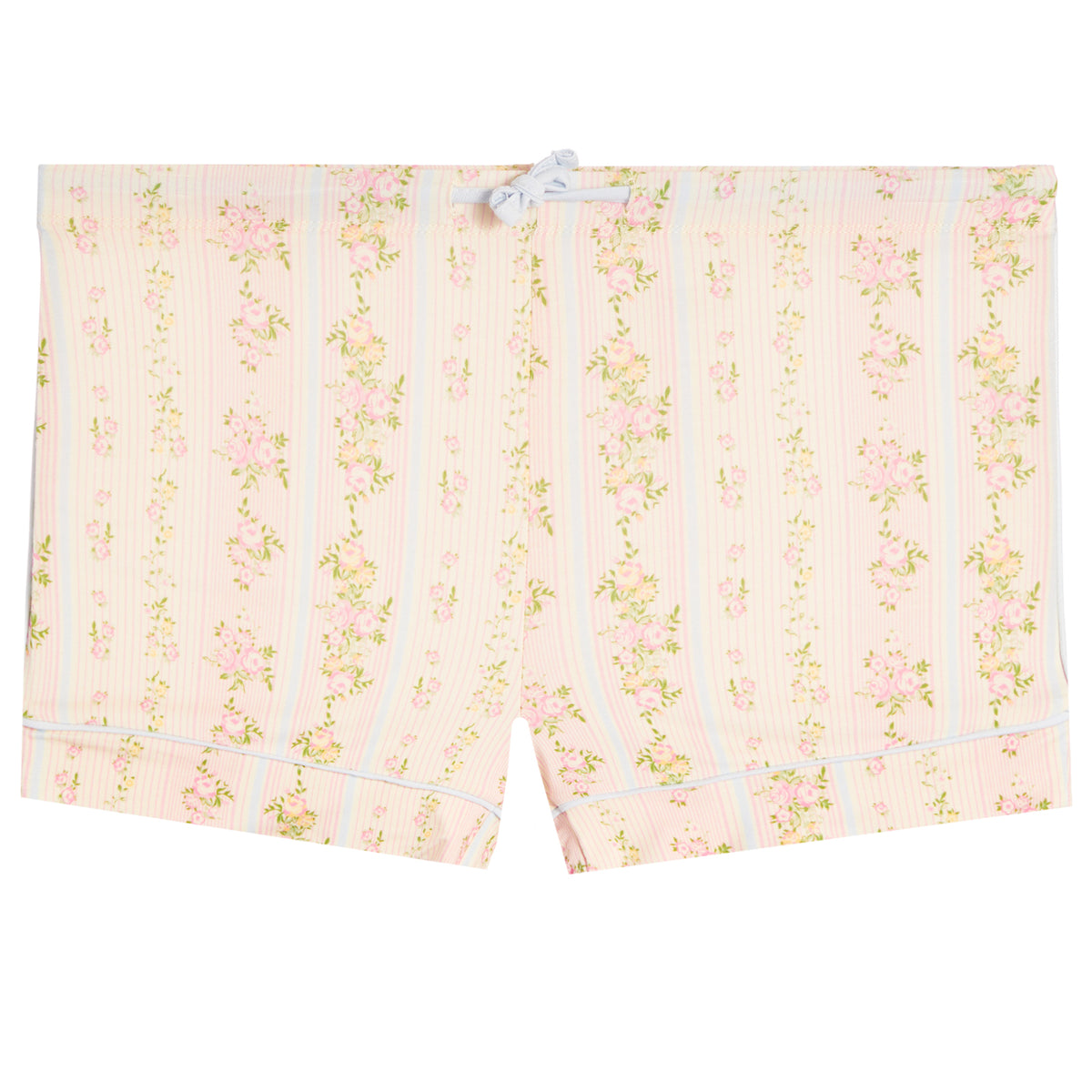 Shabby Floral Stripe Short Set | Denny's