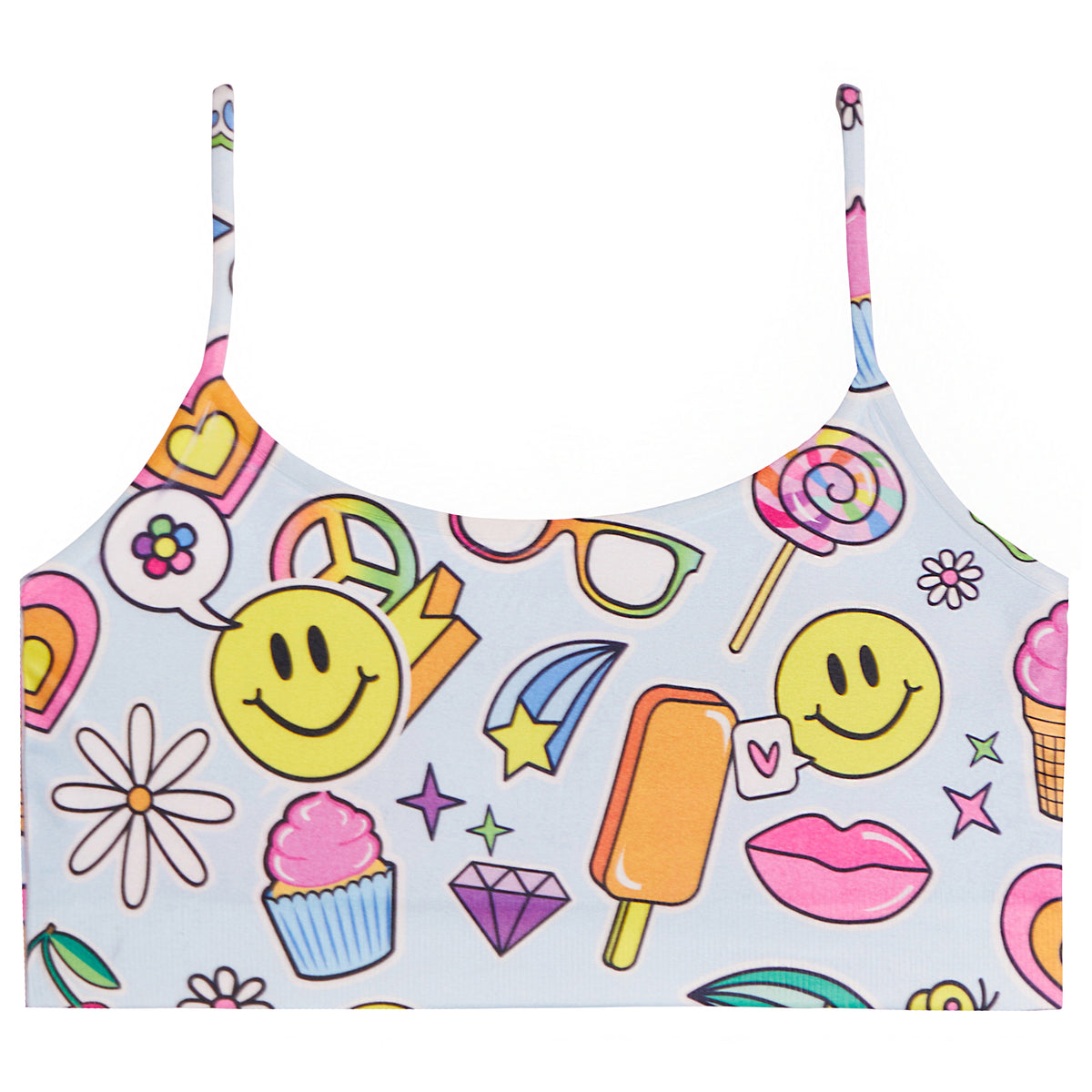 Smiley Icons Band Bra Cami | Denny's
