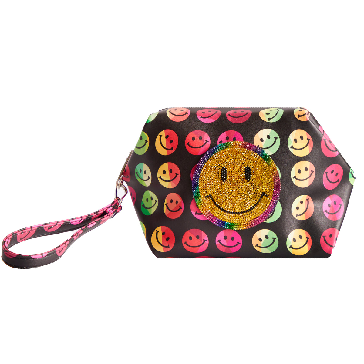 Crystal Smiley Neon Smiley Cosmetic Bag | Denny's