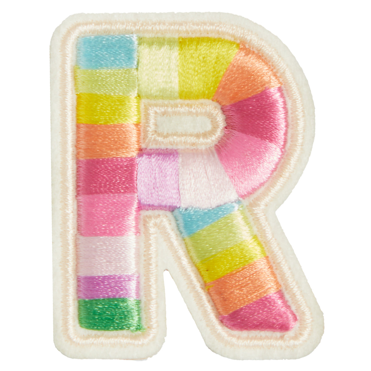 Rainbow Letter R Stick On Patch | Denny's
