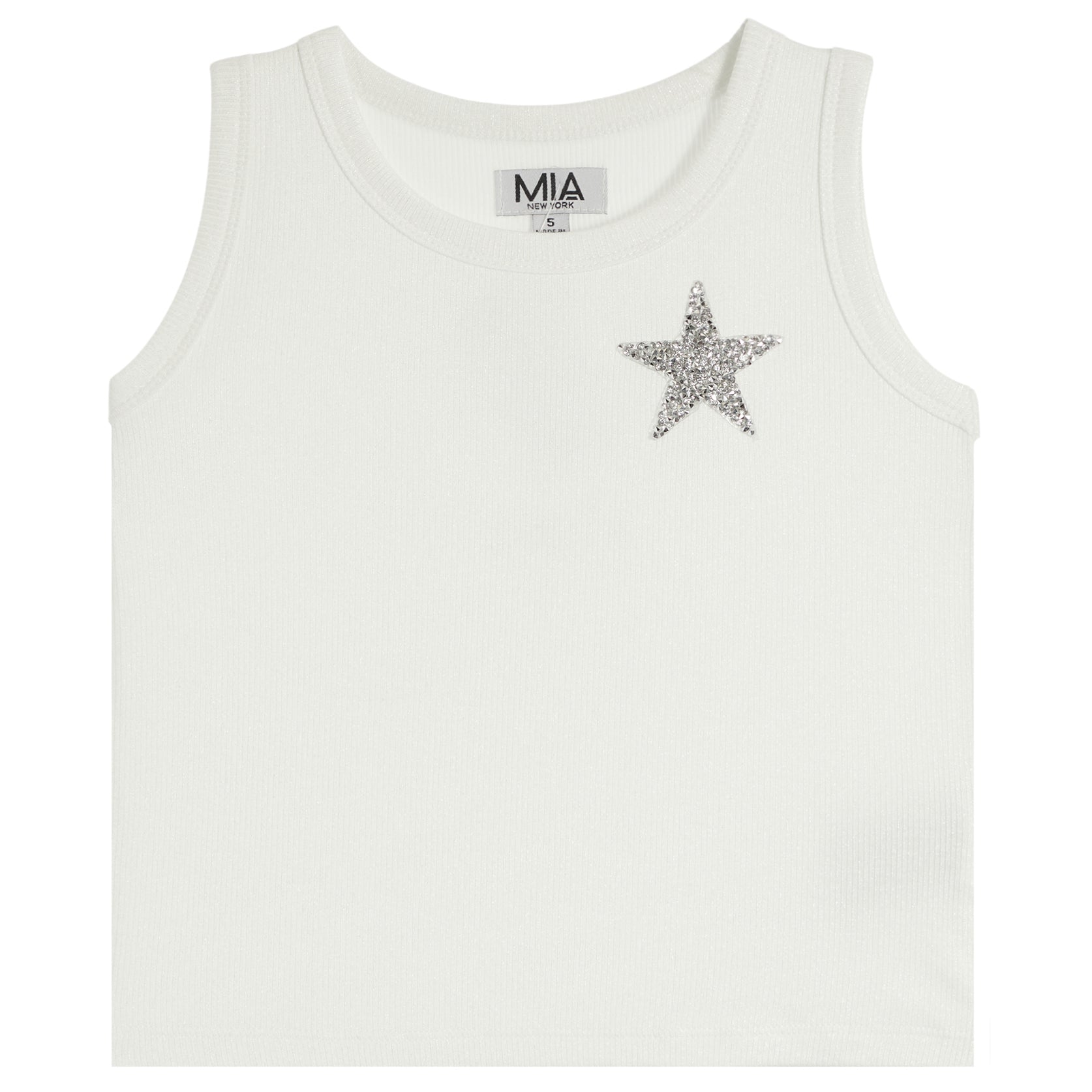 Silver Sequin Star Ribbed Tank – Denny's X Lester's