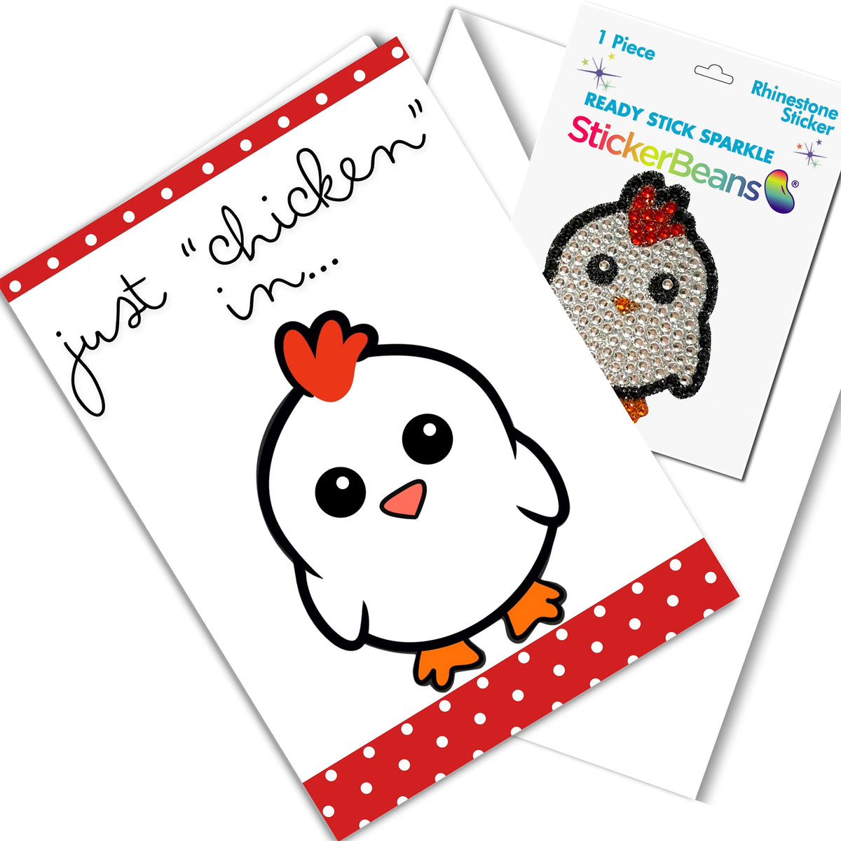 The Just Chicken In Card & Sticker | Denny's
