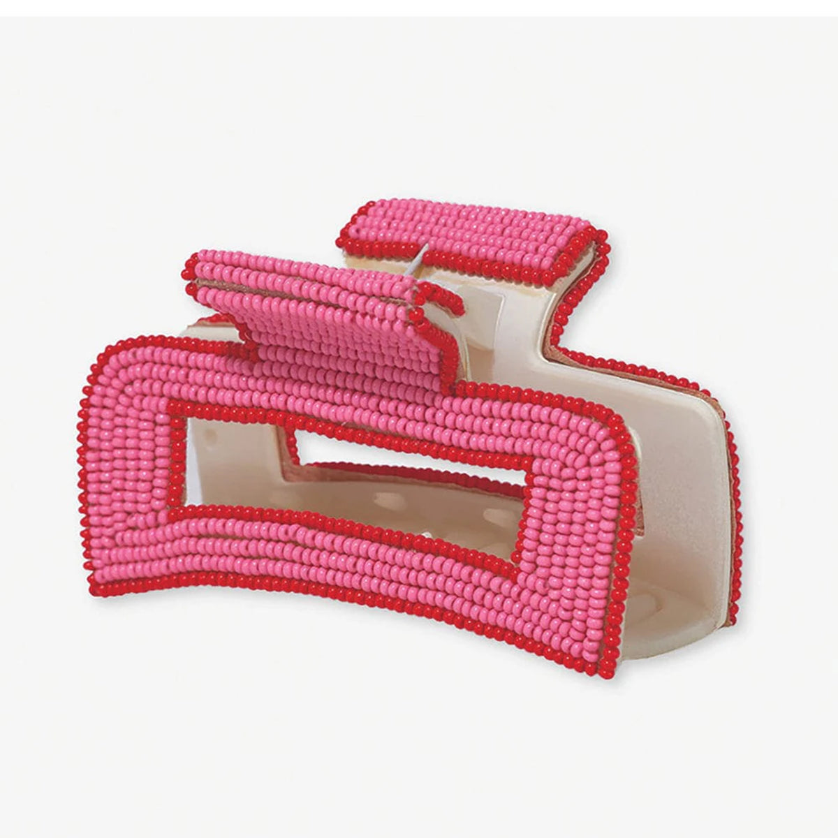 Lola Beaded Pink Claw Clip | Denny's