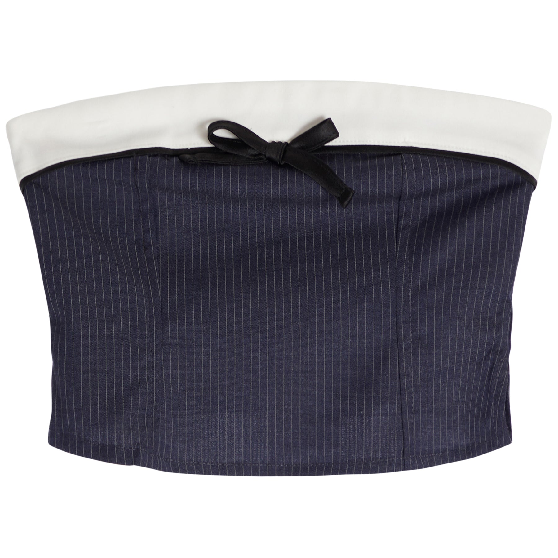 Sienna Pinstripe Bow Tube Top – Denny's X Lester's