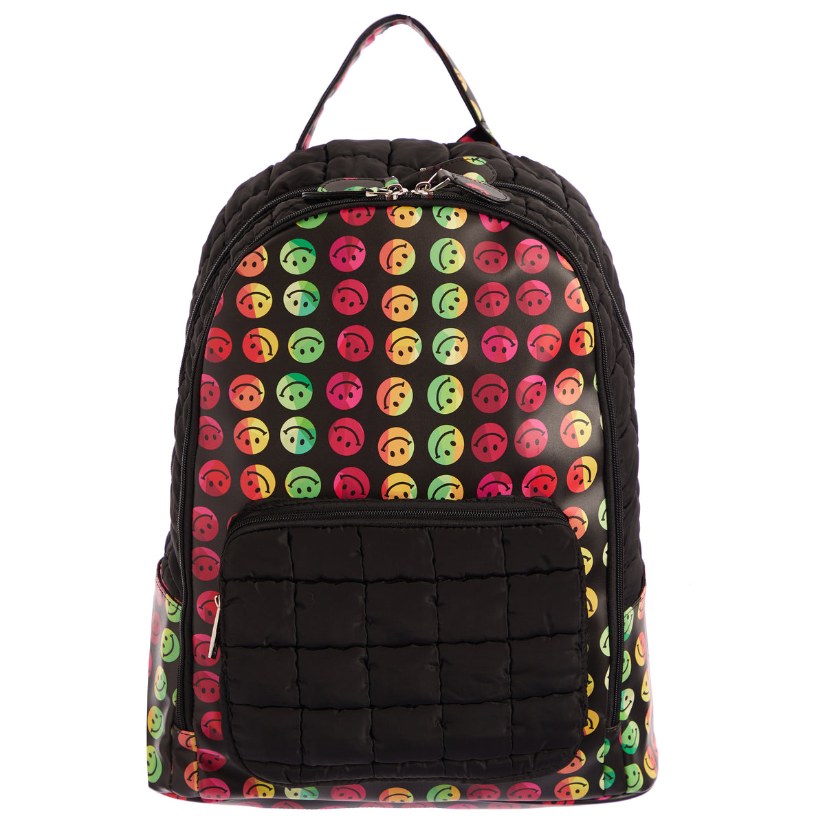 Smiley Print Puffer Pocket Backpack | Denny's