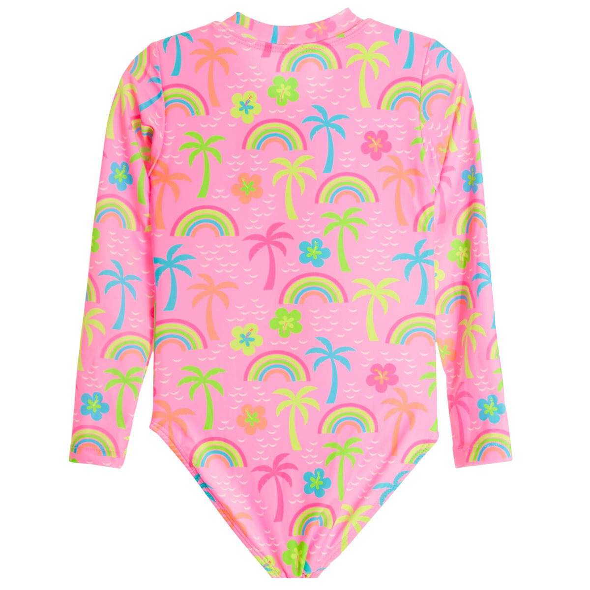 Valentina Rainbow Palms Rashguard Bathingsuit | Denny's
