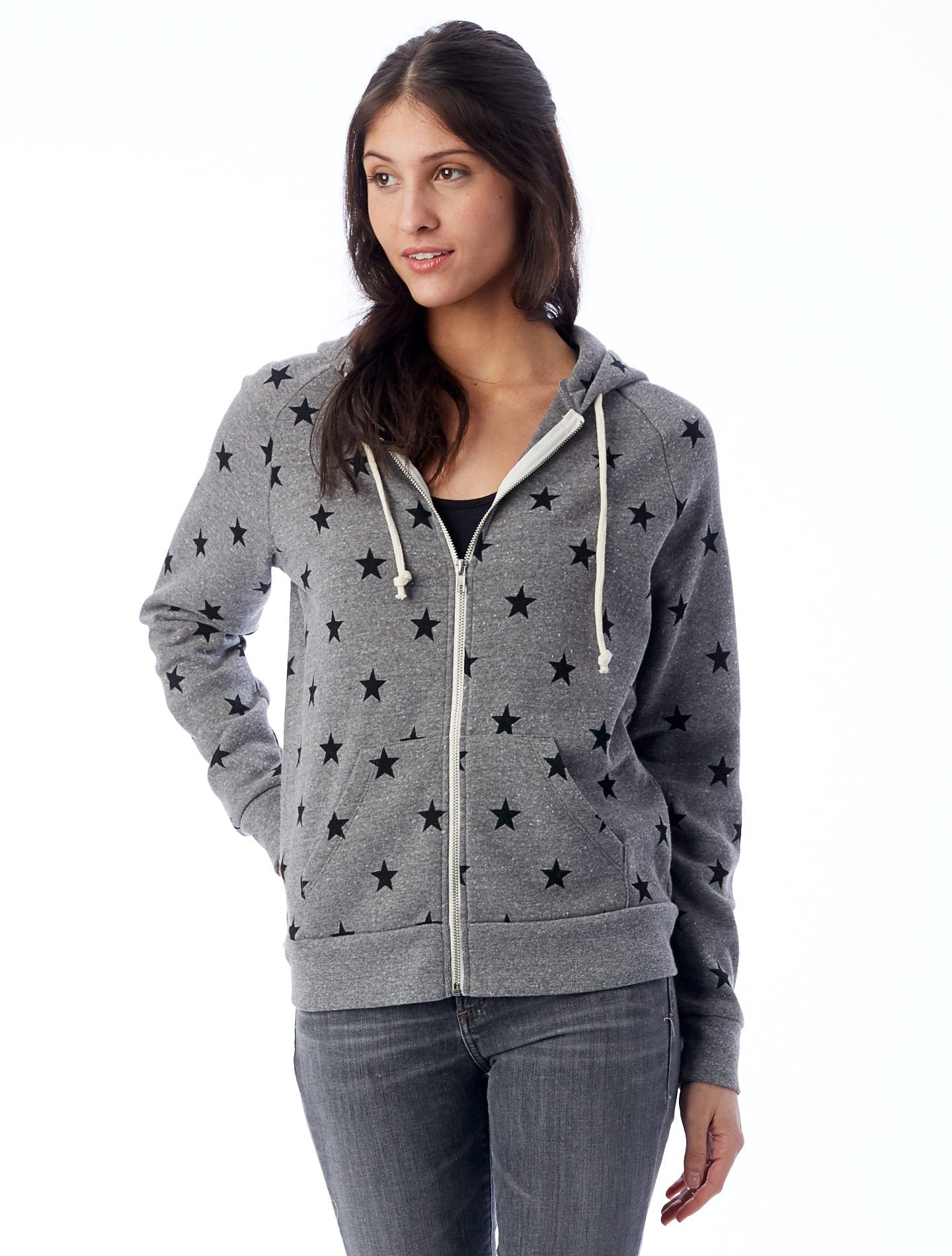 Adrian Stars Eco Fleece Zip Hoodie – Denny's X Lester's