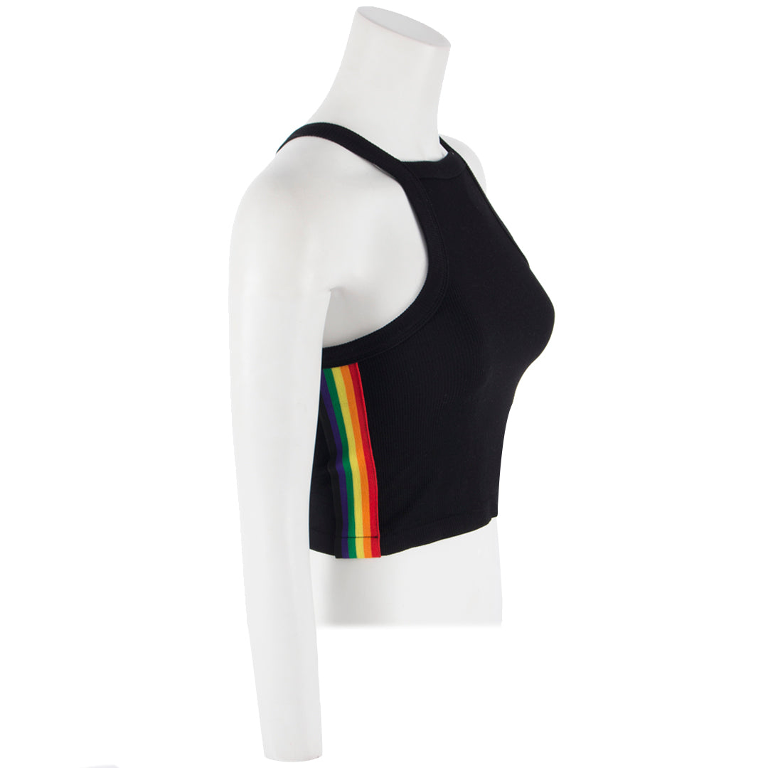 Rainbow Side Stripe Crop Tank – Denny's X Lester's