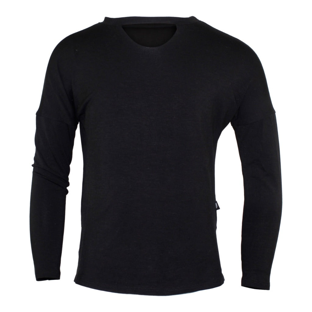 Long Sleeve Open V-Neck – Denny's X Lester's