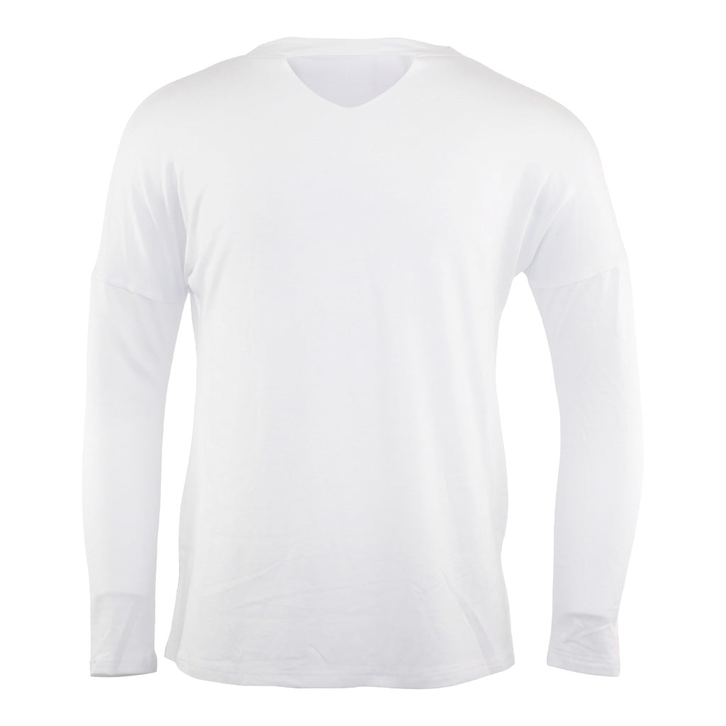 Long Sleeve Open V-Neck – Denny's X Lester's