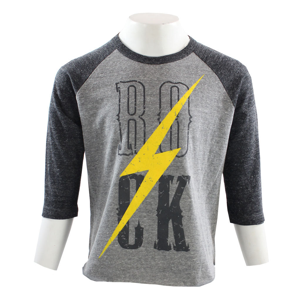Rock Lightning Bolt Raglan – Denny's X Lester's