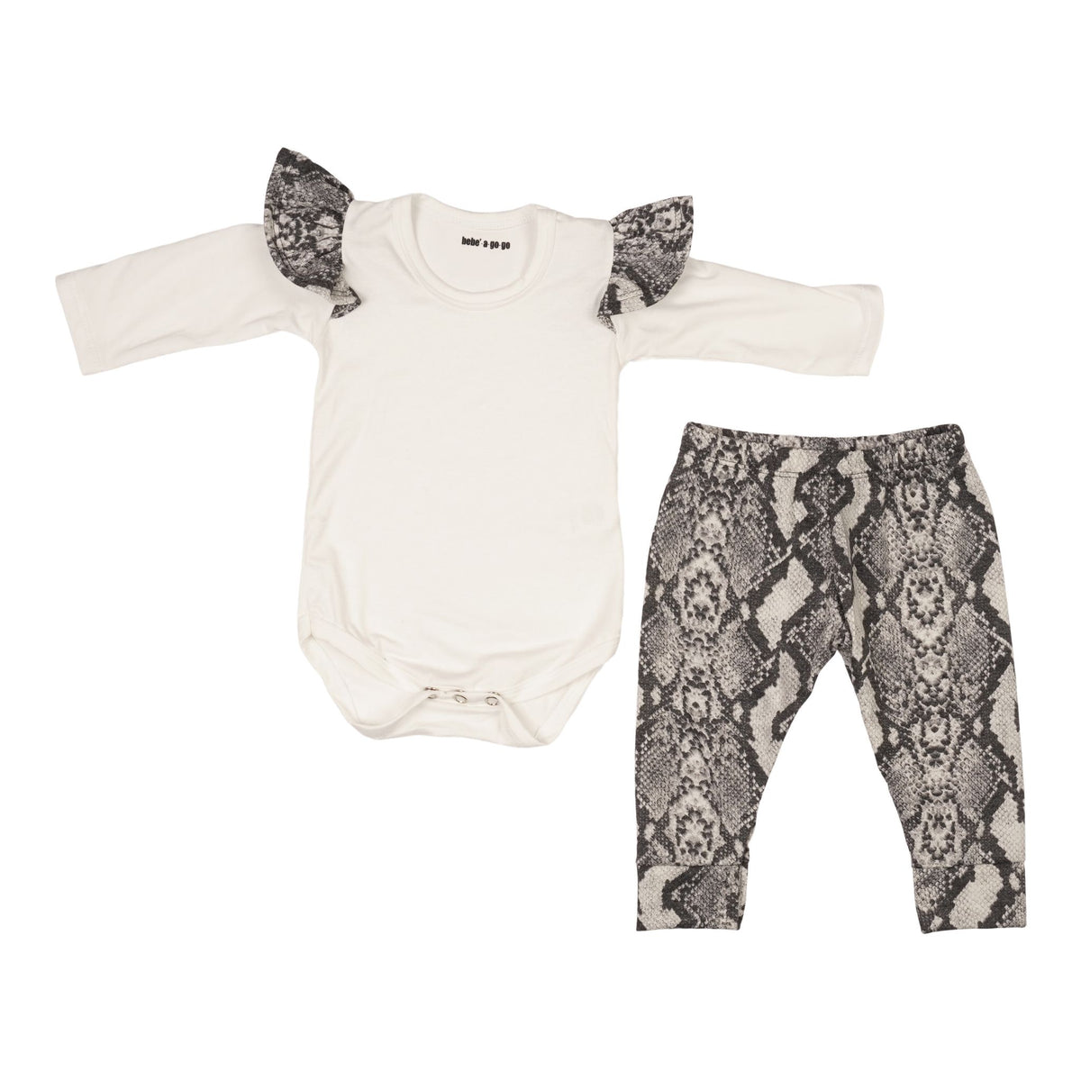 Snake Print 2 Piece Onsie Set | Denny's