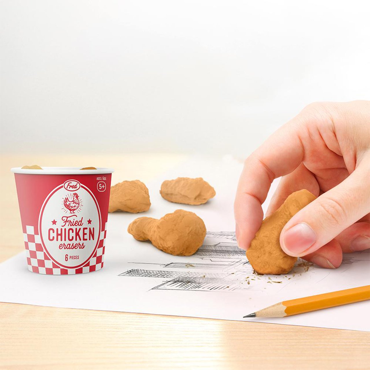 Fried Chicken Erasers – Denny's X Lester's