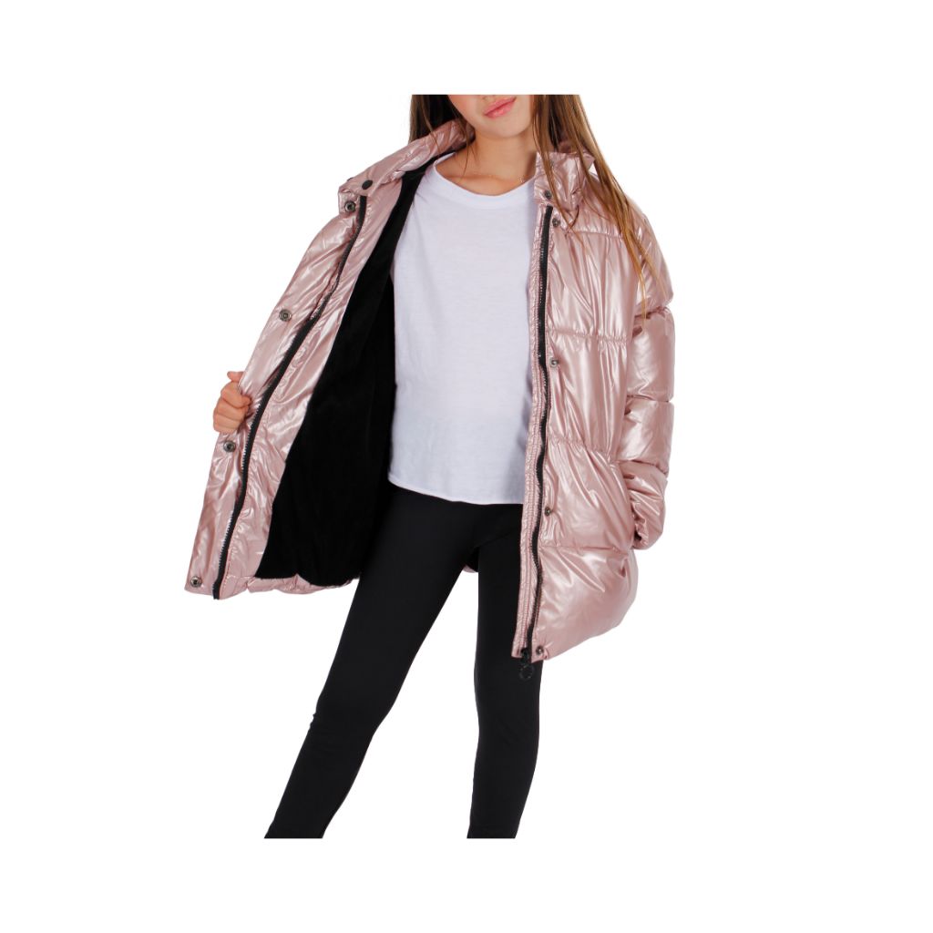 Rose Gold Metallic Puffer Jacket – Denny's X Lester's