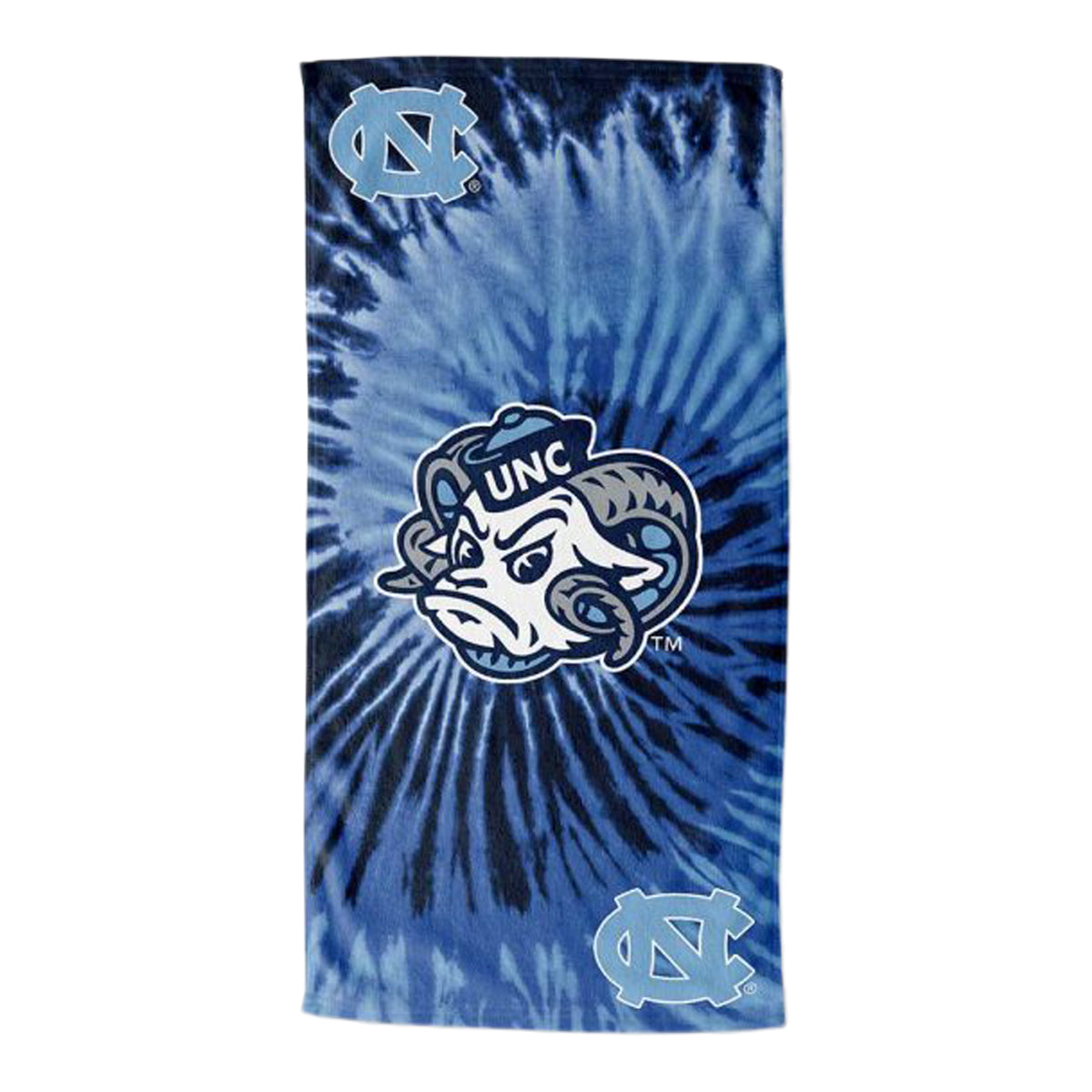UNC Tie Dye Beach Towel | Denny's
