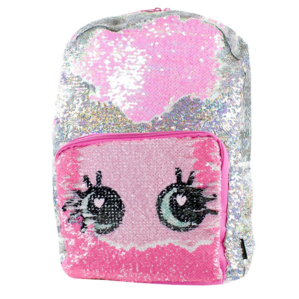 Irridescent Eyes Magic Sequin Backpack – Denny's X Lester's