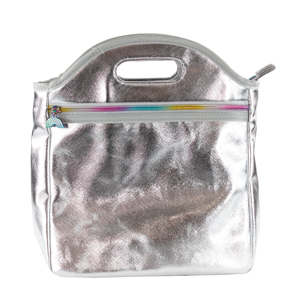 Silver Metallic Lunch Tote – Denny's X Lester's