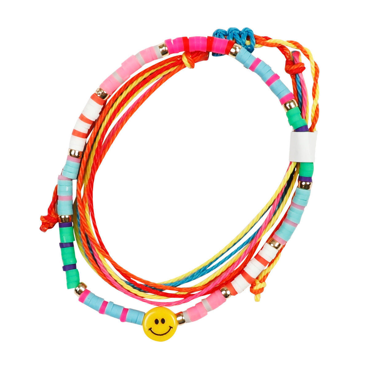 Smiley & Pull String Bracelet Set | Denny's