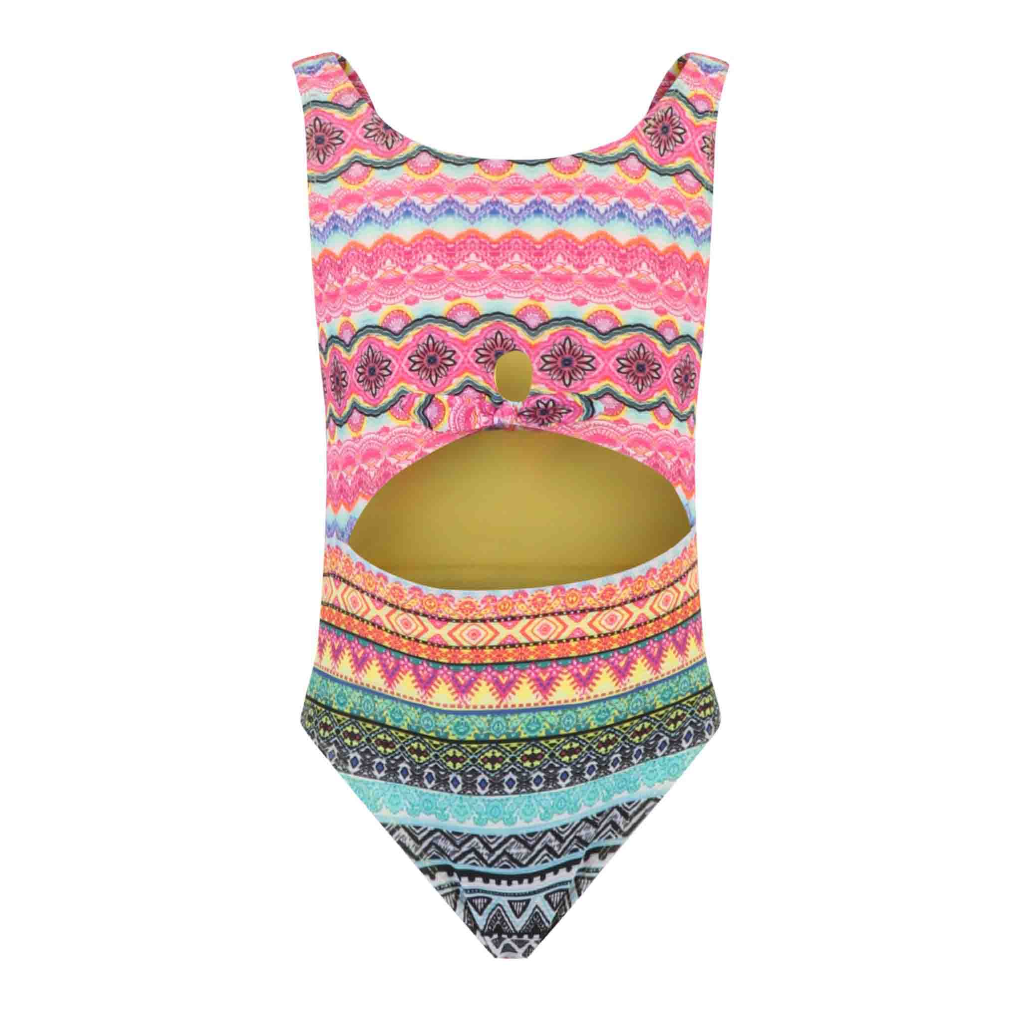 1pc Tribal Twist Cut Out Bathing Suit – Denny's X Lester's