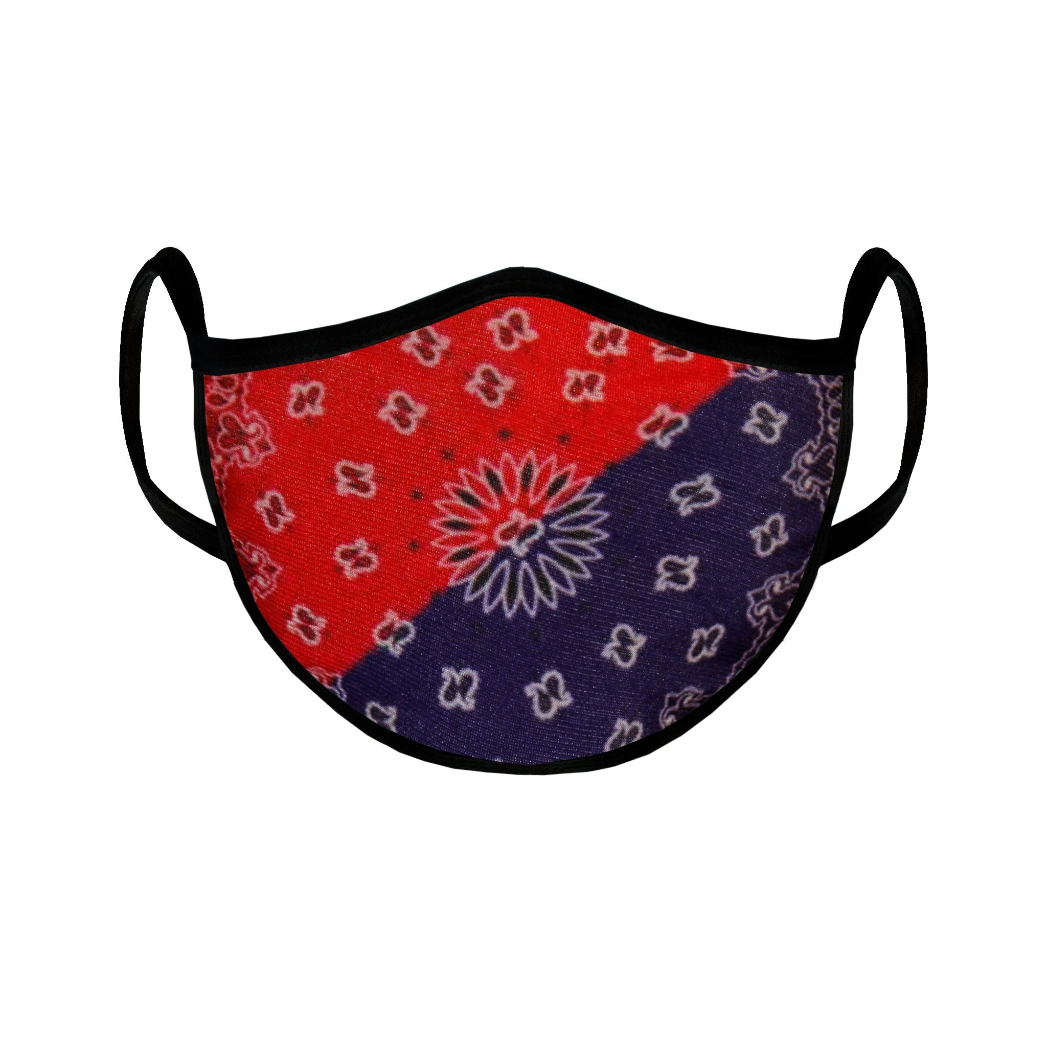Red Blue Bandana Mask – Denny's X Lester's