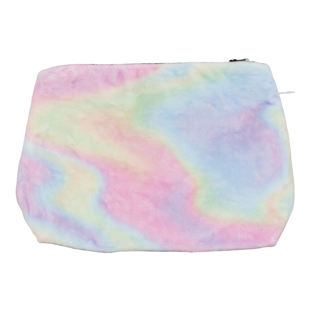 Fuzzy Tye Dye Water Color Cosmetic Bag – Denny's X Lester's