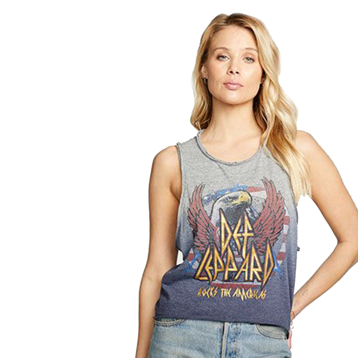 Def Leppard Ombre Cropped Tank | Denny's