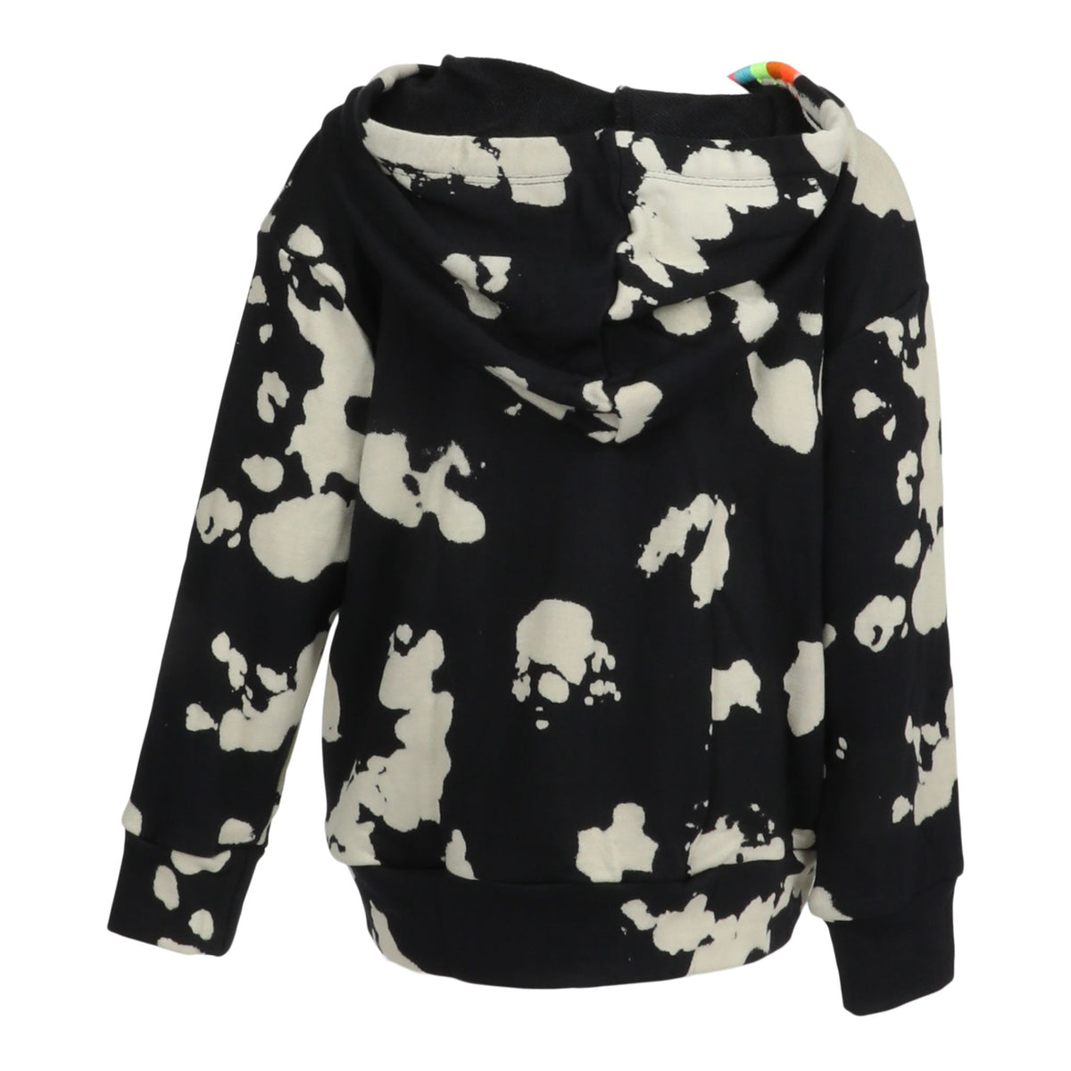 Smiley Cropped Bleach Hoody | Denny's
